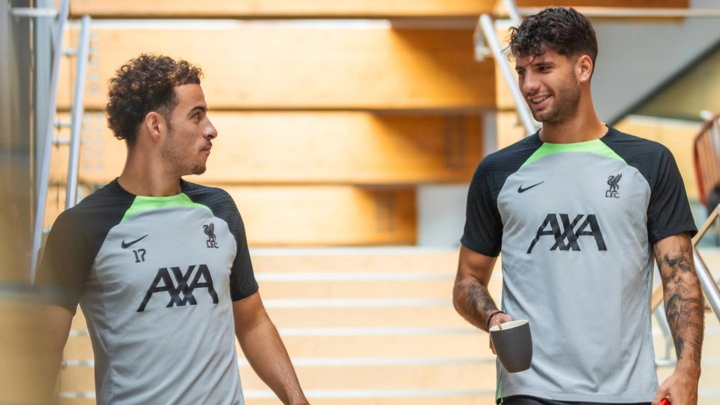 AXAトレーニングセンターに帰って来たリバプールの仲間達