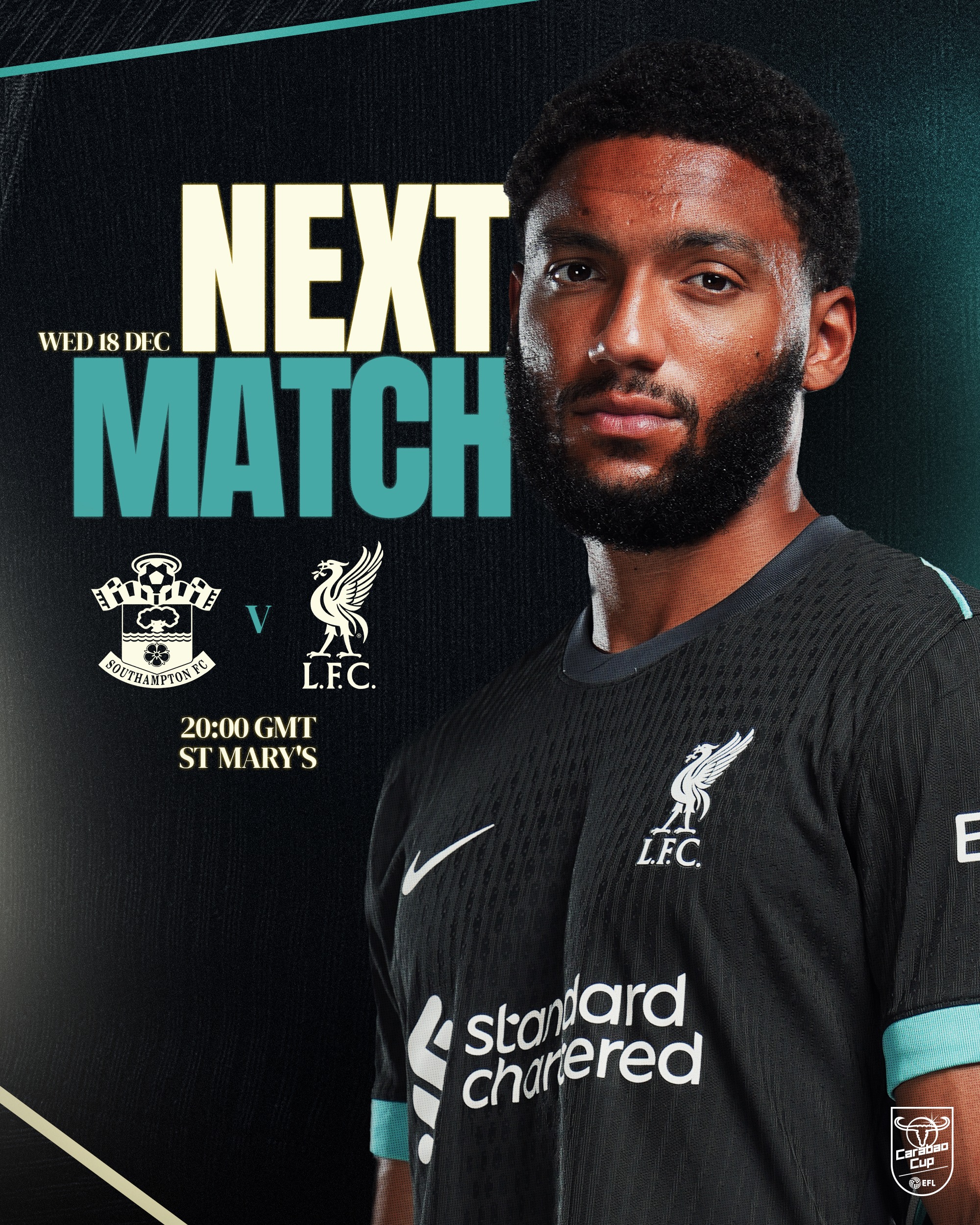 サウサンプトン対リバプール戦の試合日程や放送予定など（カラバオカップ準々決勝） - リバプールブログ Liverpoolの1ファンが綴るblog